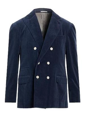Brunello Cucinelli Blazer Size Cotton, Cashmere, Elastane - Navy