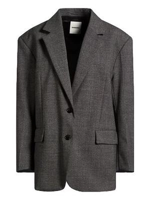 Sandro Single-breasted Charcoal Blazer - Grey