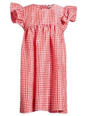 GANNI Recycled Polyester Mini Dress - Red