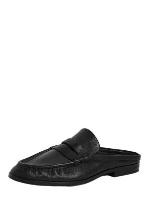 Simkhai Dean Pebbled Leather Loafer Mules - Black