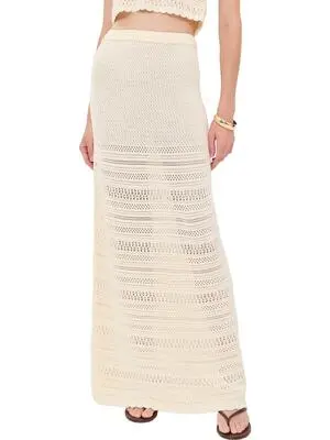 Devon Windsor Wynne Crochet Maxi Skirt - Opal