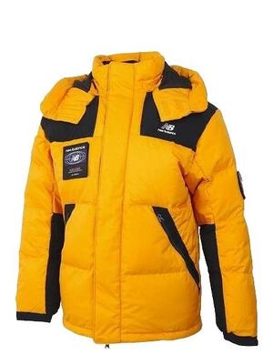 NEW BALANCE Down Parka Jacket - Orange/black