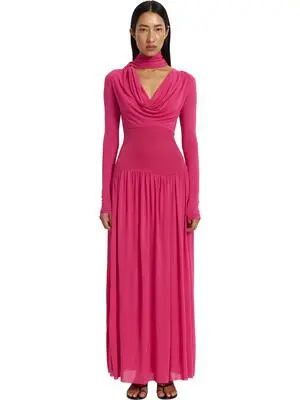 Significant Other Nirvana Long Sleeve Maxi Dress - Fig