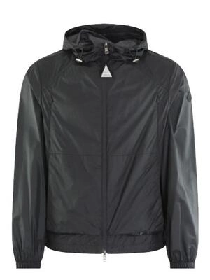 Moncler Zip-up Hooded Jacket - Black
