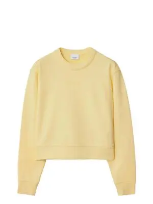 Burberry Long Sleeve Sweatshirt With Embossed Logo - Nude