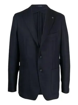 Tagliatore Long-sleeved Suit Coat - Black