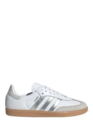 ADIDAS ORIGINALS Samba Og Lace-up Sneakers - Cloud White/silver/gray