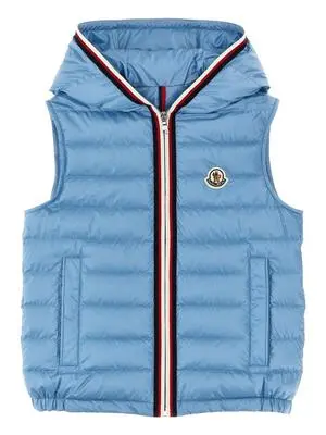 Moncler Dorcas Hooded Down Gilet - Light Blue