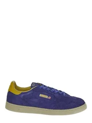 AUTRY Flat Low Top Sneakers With Logo Detailing - Blue