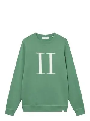 LES DEUX Logo Long-sleeved Sweater - Green