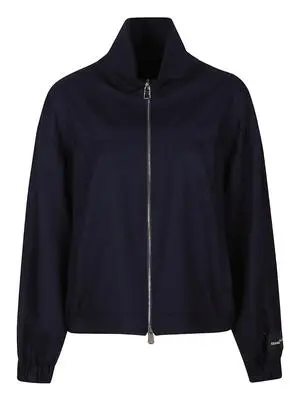 Pinko High Neck Zip-up Jacket - Blue