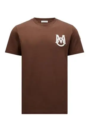 Moncler Monogram T-shirt - Brown