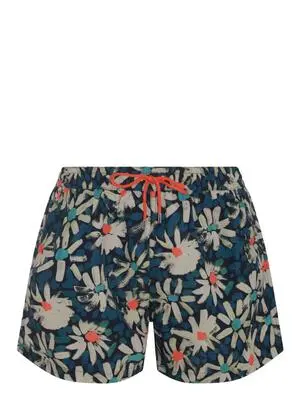 Paul Smith Floral Print Drawstring Swimming Trunks - Multicolor