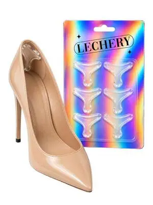 LECHERY® 3-pack T Heel Grips - Clear