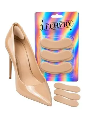 LECHERY® 3-pack Heel Liners - Beige