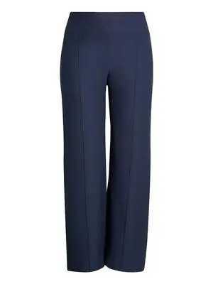 Eileen Fisher High Waist Wide Leg Seamed Pants - Maritime
