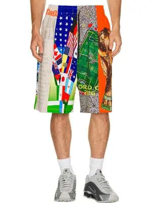 PLEASURES World Cup Wide Shorts - Multi