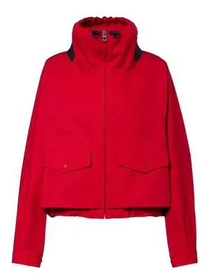 Loewe Cotton And Silk Gabardine Jacket - Red
