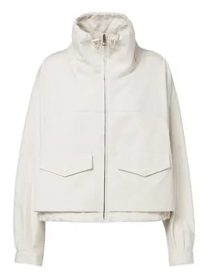 Loewe Cotton And Silk Gabardine Jacket - White