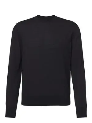 Agnona Wool And Cashmere Crewneck Sweater - Black