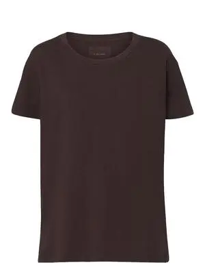 NILI LOTAN Brady Cotton Jersey T-shirt - Brown