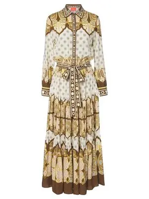 La DoubleJ Bellini Printed Voile Shirt Dress - Multicoloured
