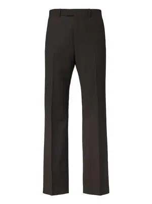 WALES BONNER Virgin Wool Trousers - Brown