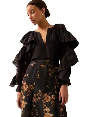 MARIE OLIVER Warren Blouse - Black