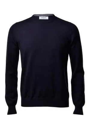 GRAN SASSO Long Sleeve Round Neck Sweater - Blue