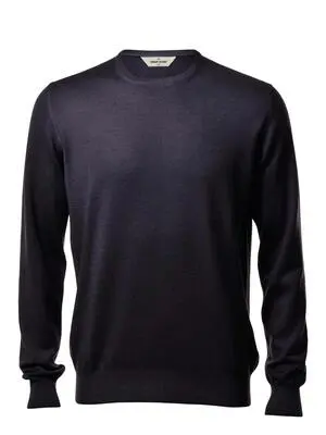 GRAN SASSO Pullover Fine Knit Sweater - Blue