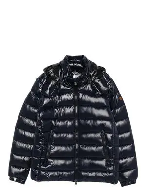 SAVE THE DUCK Florian Padded Jacket With Stand Collar - Black
