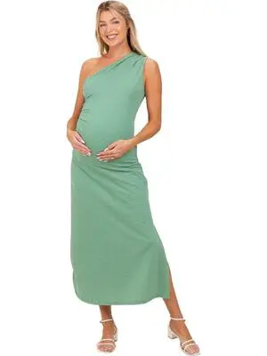 PINKBLUSH PinkBlush Striped One Shoulder Midi Dress