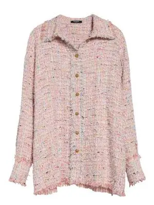 Balmain Multicolor Tweed Overshirt - Aaa Multi