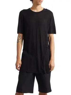 Rick Owens Level T Longline T-shirt Black
