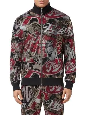 Philipp Plein Zip-up Track Jacket - Black