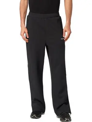 PLEIN SPORT Stretch Technical Fabric Jogging Trousers With Logo - Black