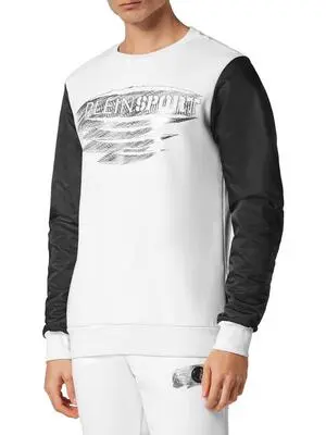 PLEIN SPORT Sweatshirt With Graphic Detail - White
