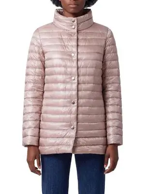 Herno Reversible Short Down Jacket In Ultra-light Nylon - Pink