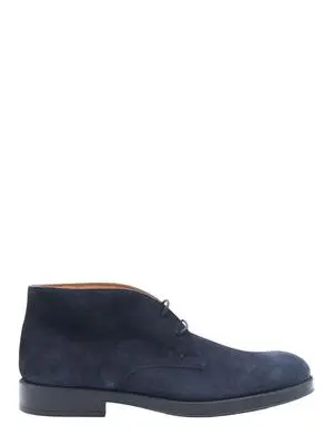 TOD'S Lace-up Suede Boots - Blue