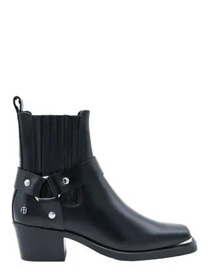 ANINE BING Leather Boots - Black