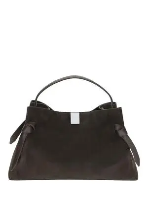 Yuzefi Suede Shoulder Bag - Brown