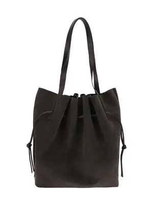 Yuzefi Suede Shoulder Bag - Brown