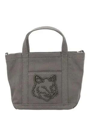 Maison Kitsuné Canvas Crossbody Bag - Grey