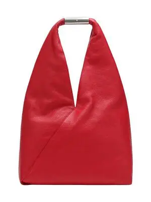 MAISON MARGIELA Japanese Grained Leather Shoulder Bag Red