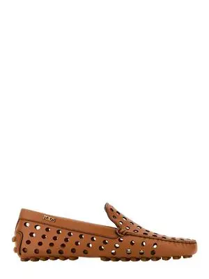 TOD'S Perforated Loafers - Brown