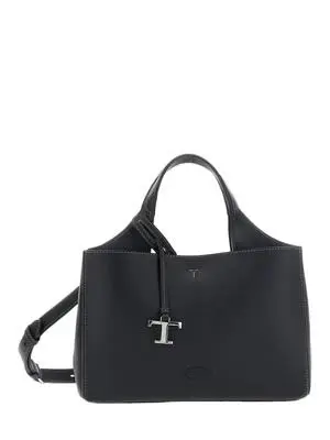 TOD`S Tod's Timeless Mini Hand Bag With Shoulder Strap - Black