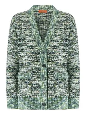Missoni Oversized Cardigan With Patch Pockets And 3d Construction - Multicoloured