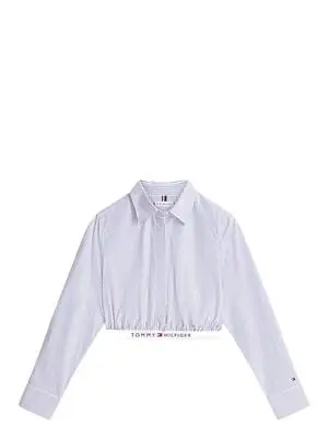 Tommy Hilfiger Striped Cotton Shirt - Light Blue
