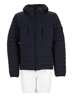 Stone Island Hooded Puffer Jacket - Blue