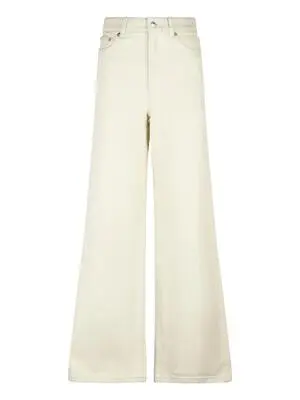 A.p.c. Organic Cotton Wide-leg Jeans - Beige